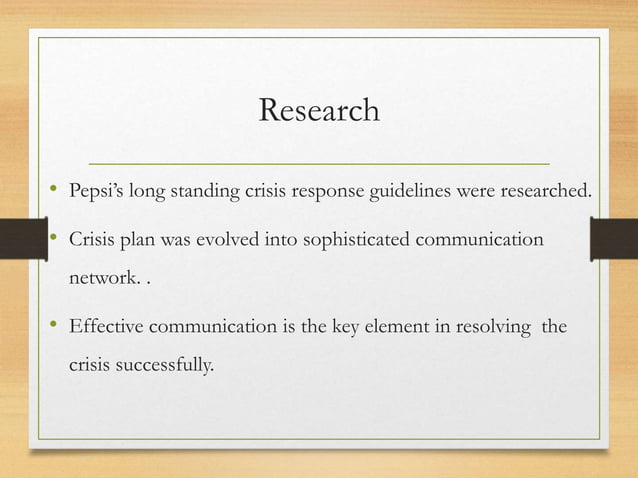 Case study (Pepsi syringe crisis of 1991) | PPTX
