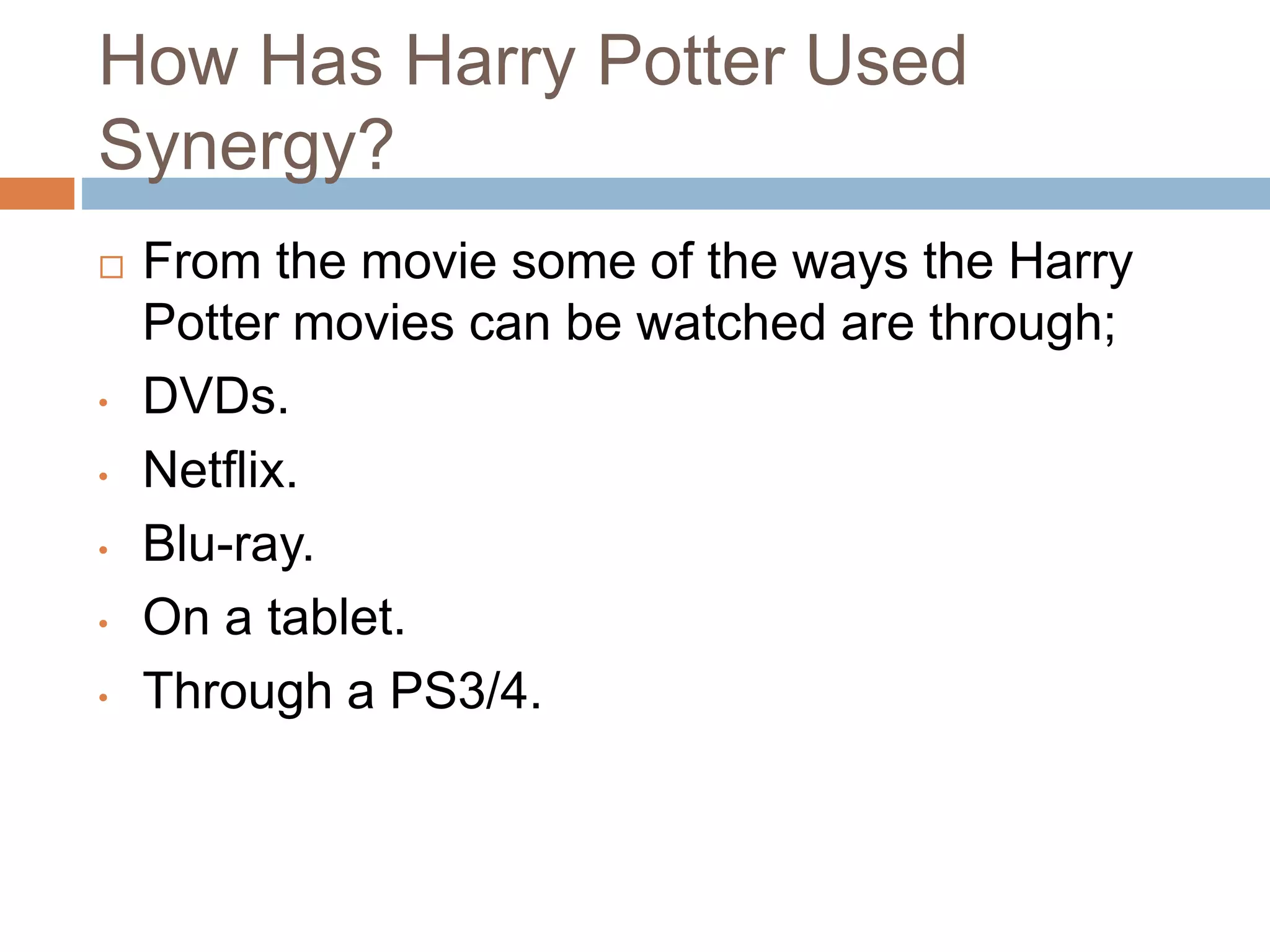 Harry Potter - Case Study | PPTX