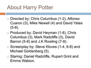 Harry Potter - Case Study | PPTX