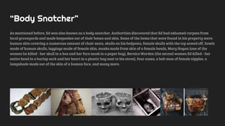 Case study ; Ed Gein | PPT