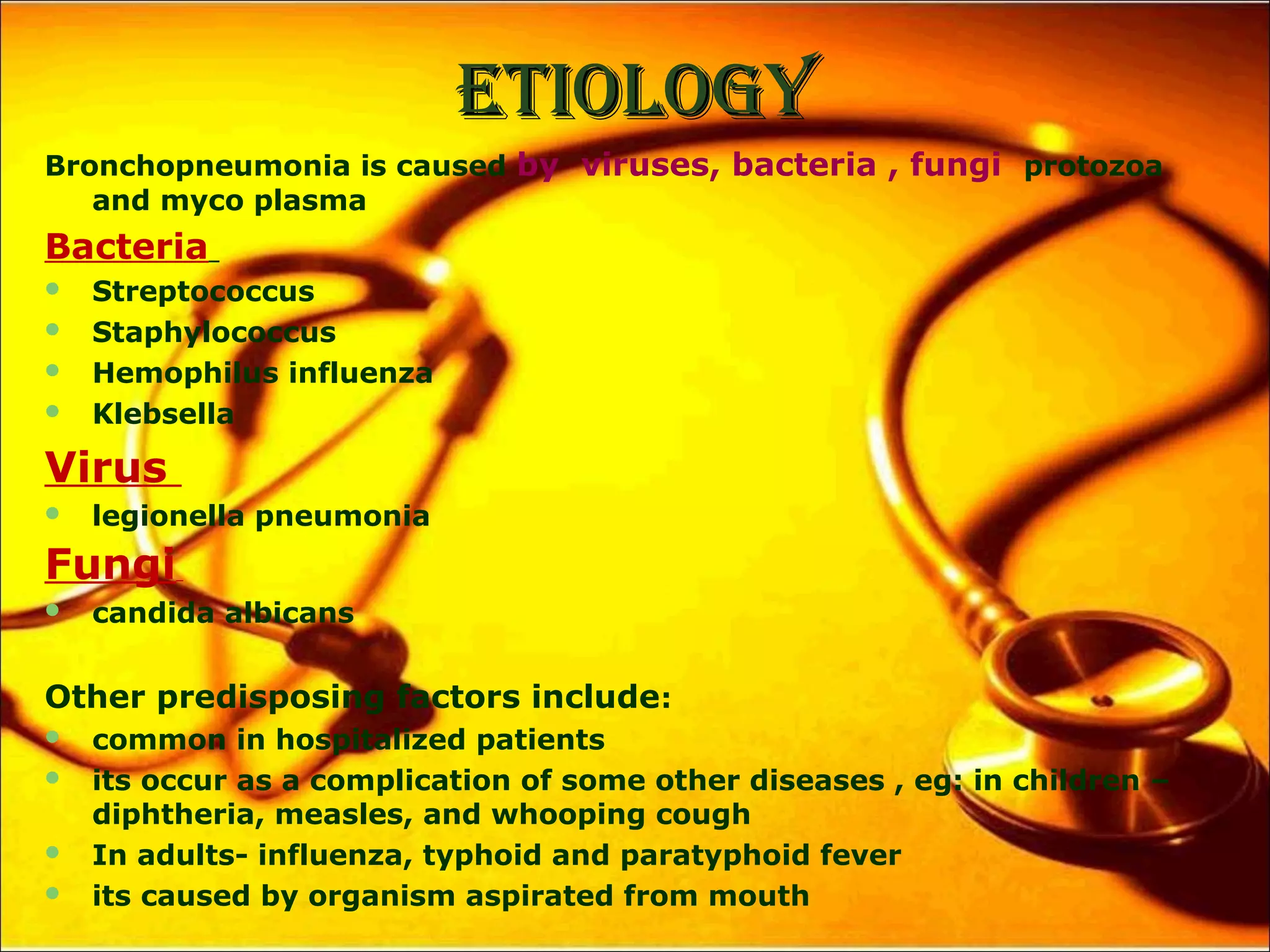 Case study BronchoPneumonia | PPT