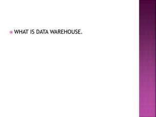 Case Study: A Multi-Source Time Variant Data warehouse | PPT