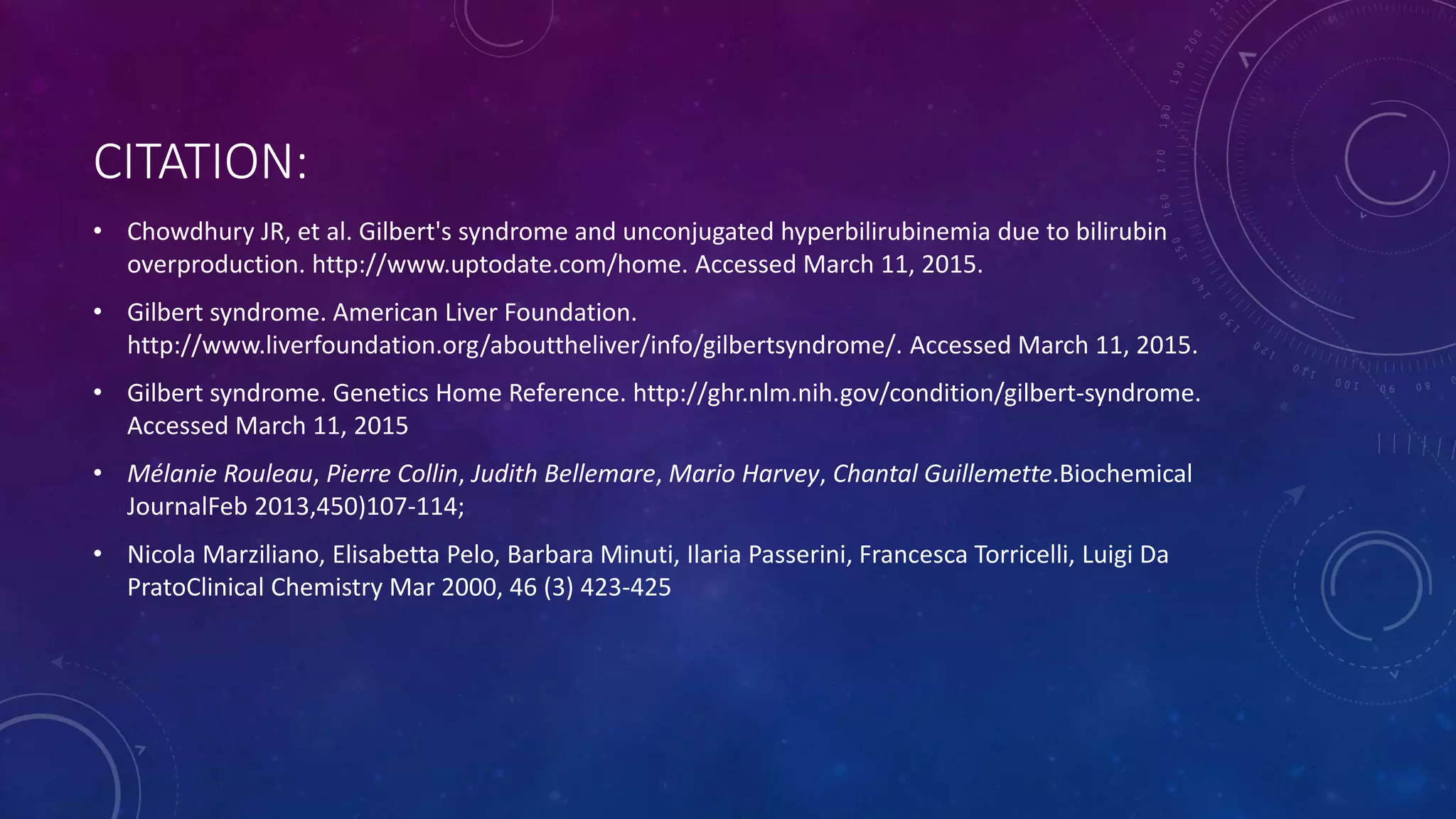 Case study: Gilbert Syndrome | PPTX