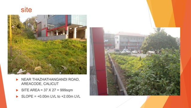 LOW RISE MEDIUM SCALE COMMERCIAL COMPLEX | PPTX | Civil Engineering ...