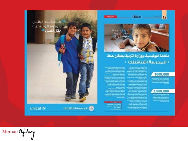 Unicef communication campaign - Syria 2016 - Back to Learning | PPT