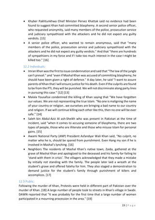 Mashal Khan A Victim of Lynching due to Blasphemy; | PDF