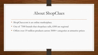 case study on shopclues | PPTX