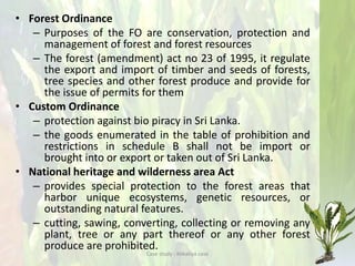 Kekatiya case, bio piracy of Sri Lanka’s biodiversity | PPT