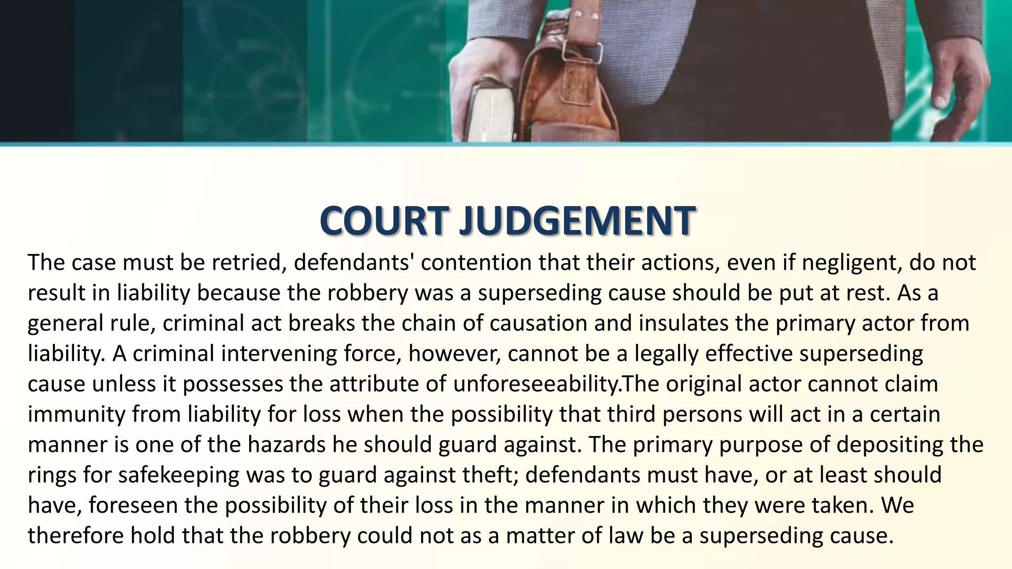 Case study on Bailment | PPTX