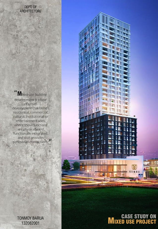 Case study on Mixed use building | PDF | Developmental Sites | Real Estate