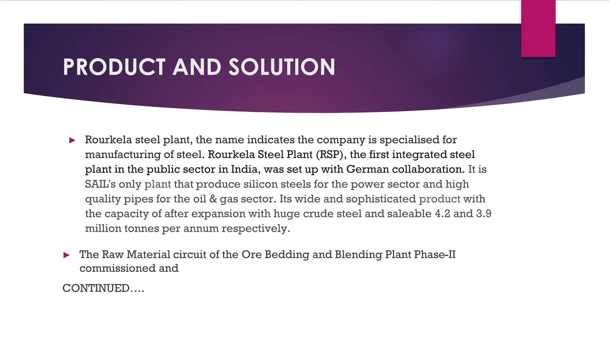 Case Study on SAIL Rourkela Steel Plant | PDF