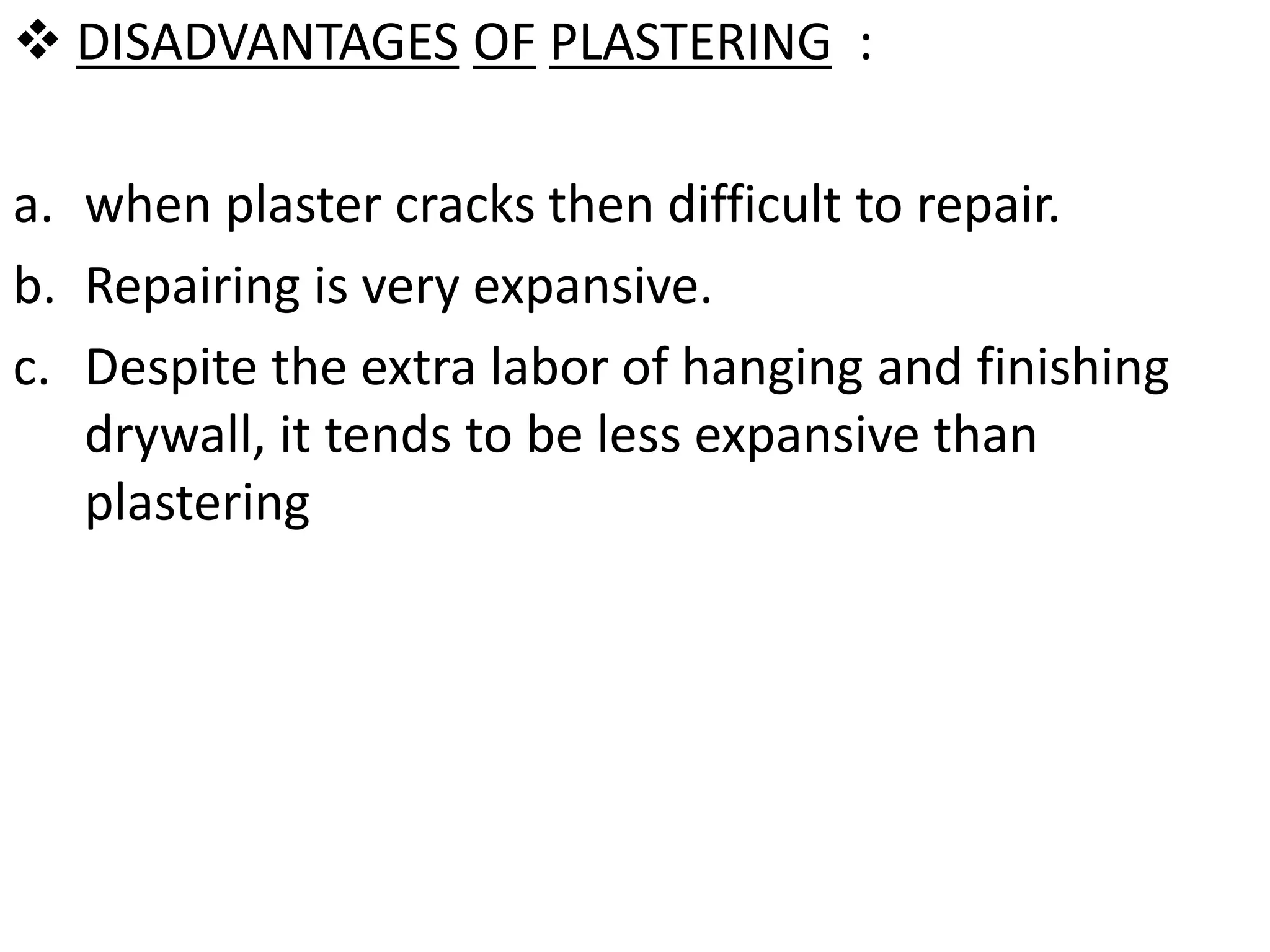 REPORT ON PLASTERING | PPTX