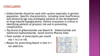 Case study on Glibenclamide | PPTX