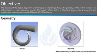 Centrifugal Pump Analysis CFD case Study | PPTX