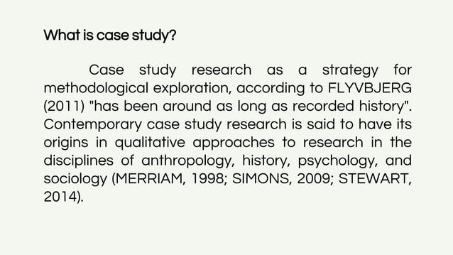 Case study/Survey approach of research over case study approach | PPT