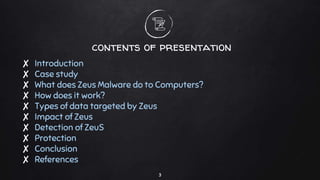 Study on Zeus Banking Malware | PPTX