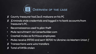 Study on Zeus Banking Malware | PPTX
