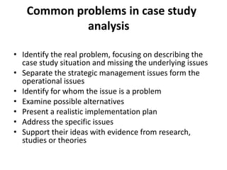 Case study Analysis | PPT
