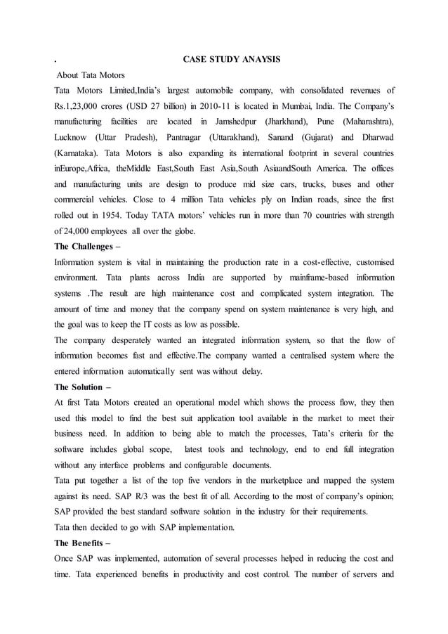 Case Study.docx | Free Download