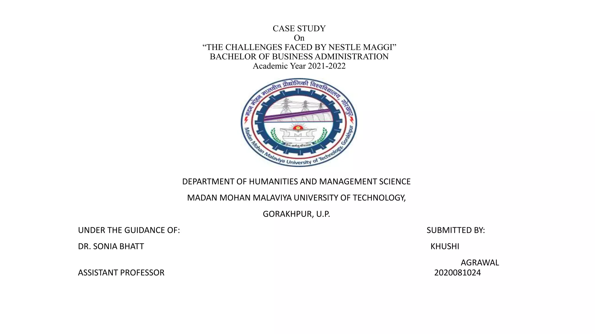 CASE STUDY.pptx | Recalls | Consumer Issues