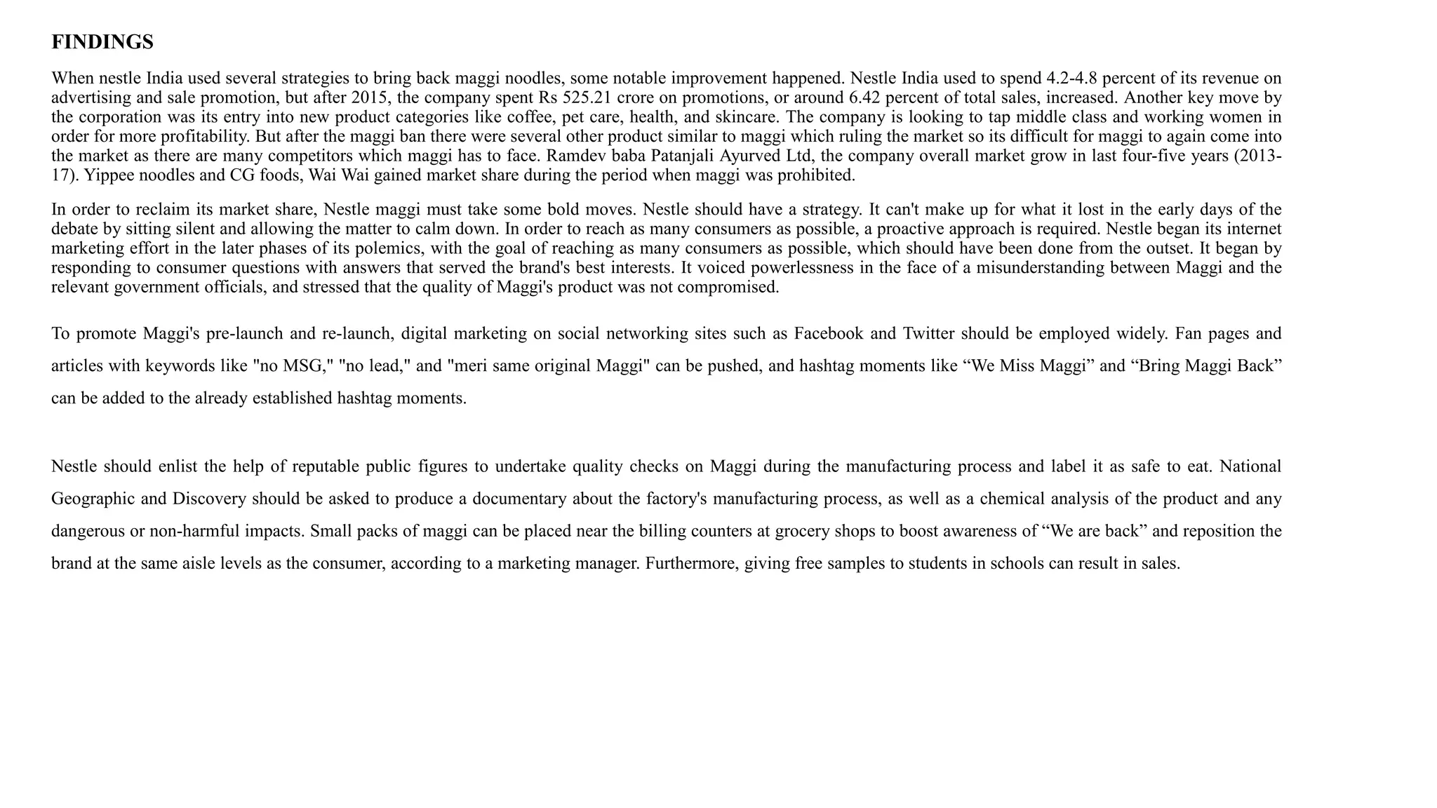 CASE STUDY.pptx | Recalls | Consumer Issues