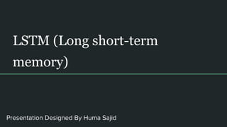 LSTM-Long short-term memory slide | PPT