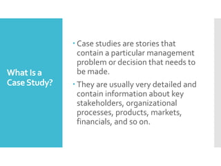 Comprehensive Guide to Crafting Engaging Case Studies: A Step-by-Step ...