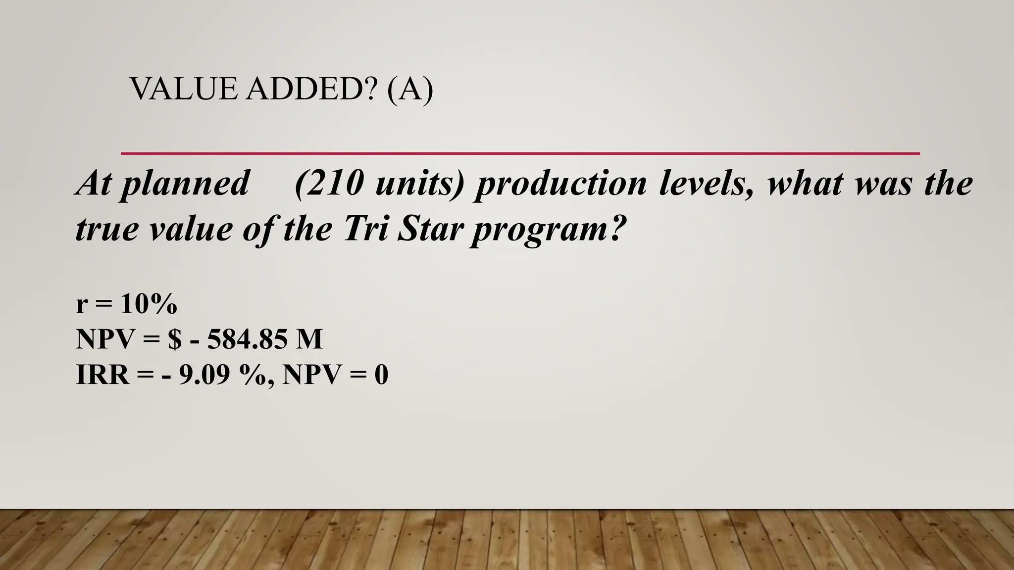 case study in corporate finance npv irr arr | PPTX