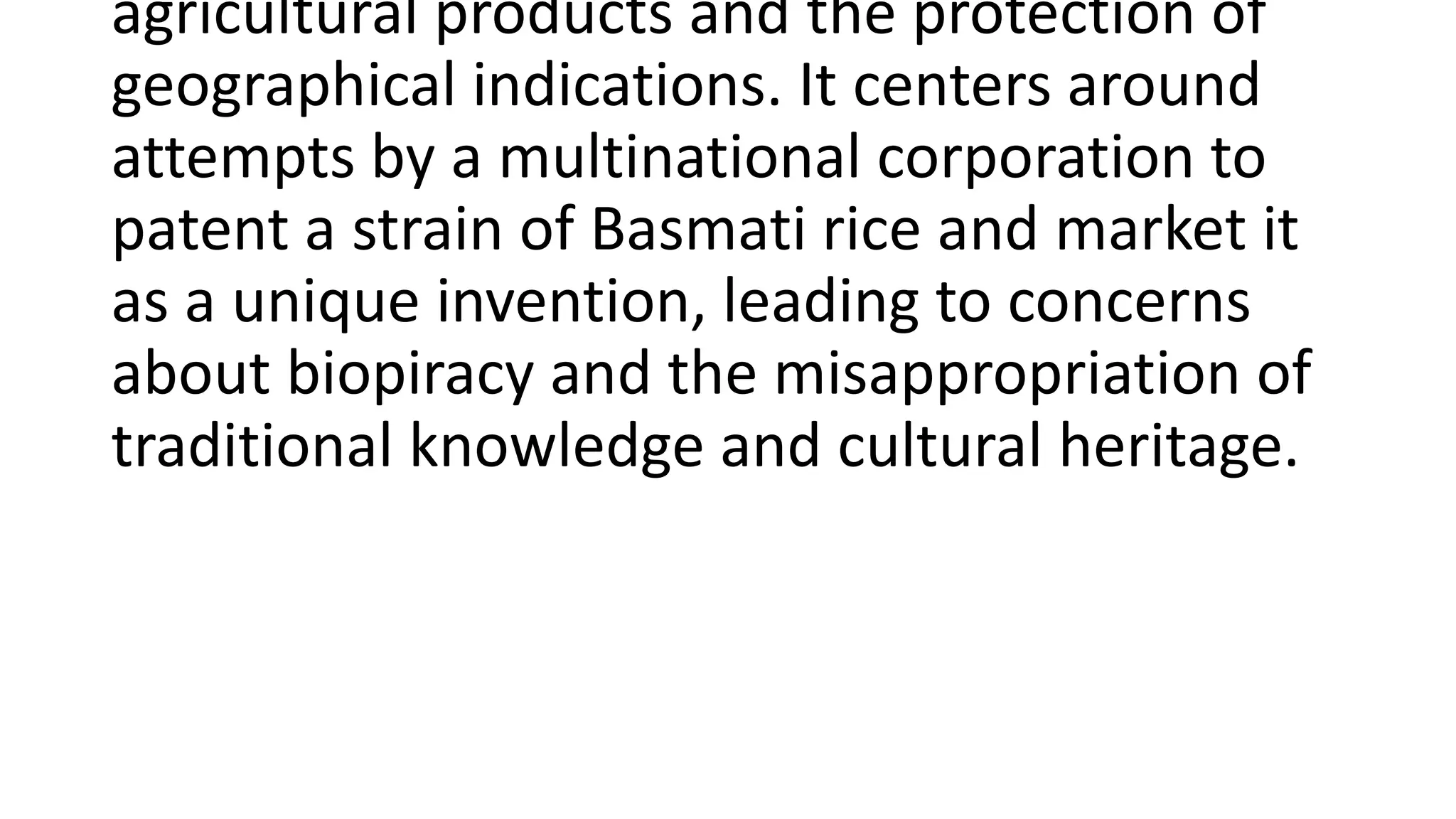 CaseThe legal victory in the turmeric patent case safeguarded ...
