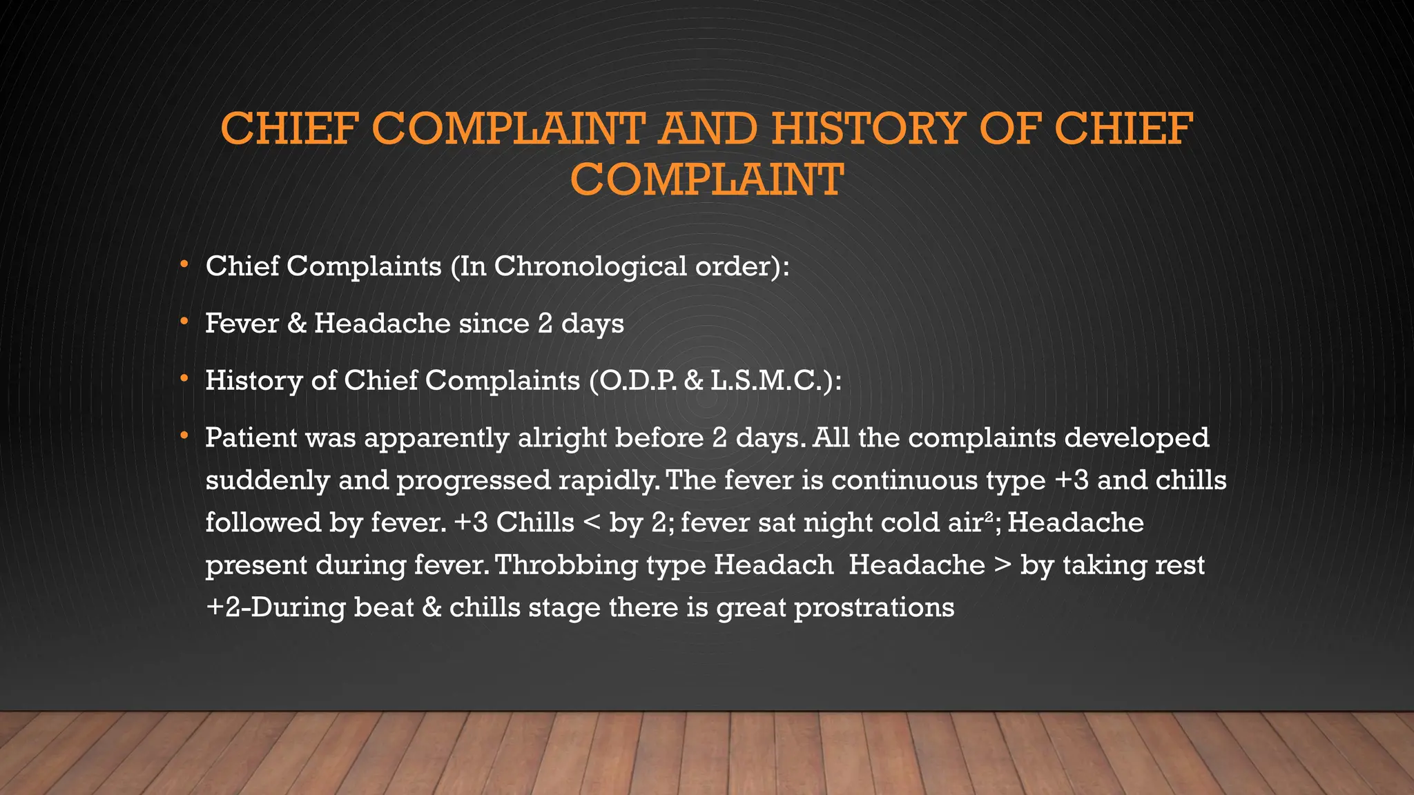 CASE STUDY. of a patient format for presentation for the example how to ...