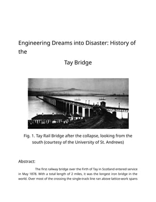 Tay bridge disaster : A historical design failur | DOCX