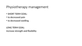 CASE STUDY for physiotherapy Orthopaedic pptx | PPTX