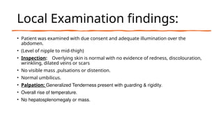 TYPHOID PERFORATION CASE STUDY by Dr Saleem Nasir at Gulab Devi ...