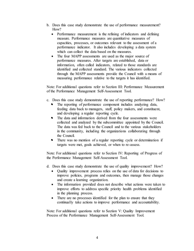 Performance Management Case study A | PDF