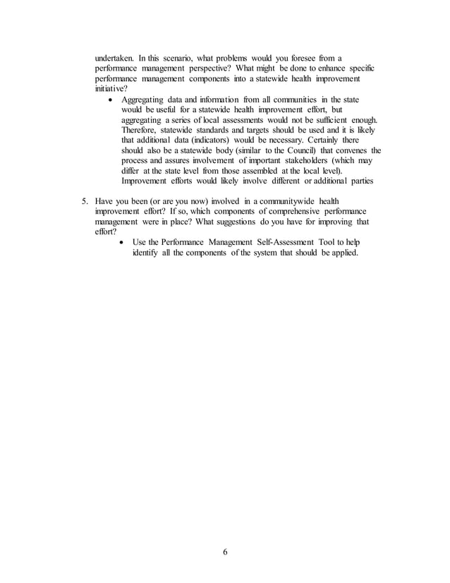 Performance Management Case study A | PDF