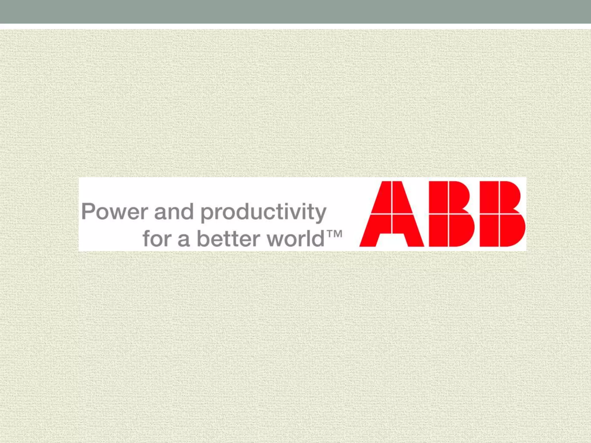 Case study abb mission and vision | PPTX