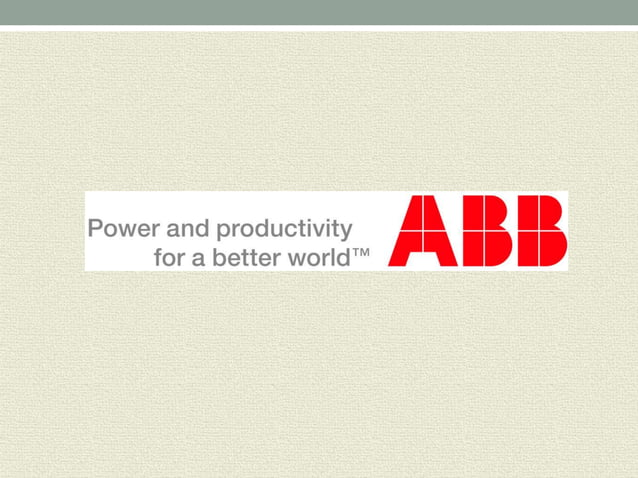 Case study abb mission and vision | PPTX