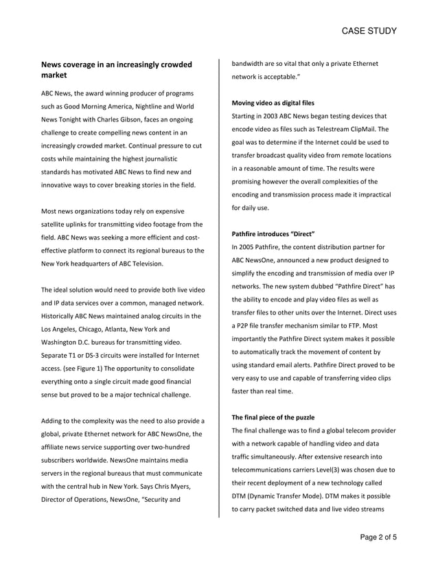 ABC BureauNET Case Study | PDF | Computer Networking | Computing