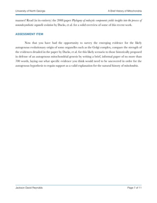 A Brief History of Mitochondria: The Elegant Origins of a Magnificent ...