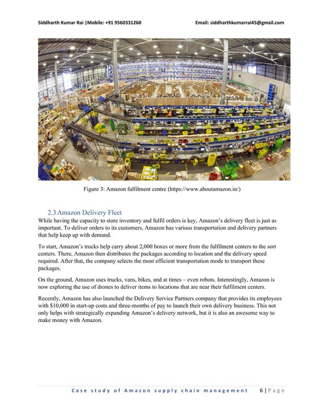 Case Study- A case study of Amazon on its supply chain management.pdf ...