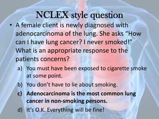 Case study adenocarcinoma of the lung | PPTX