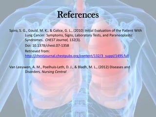 Case study adenocarcinoma of the lung | PPTX