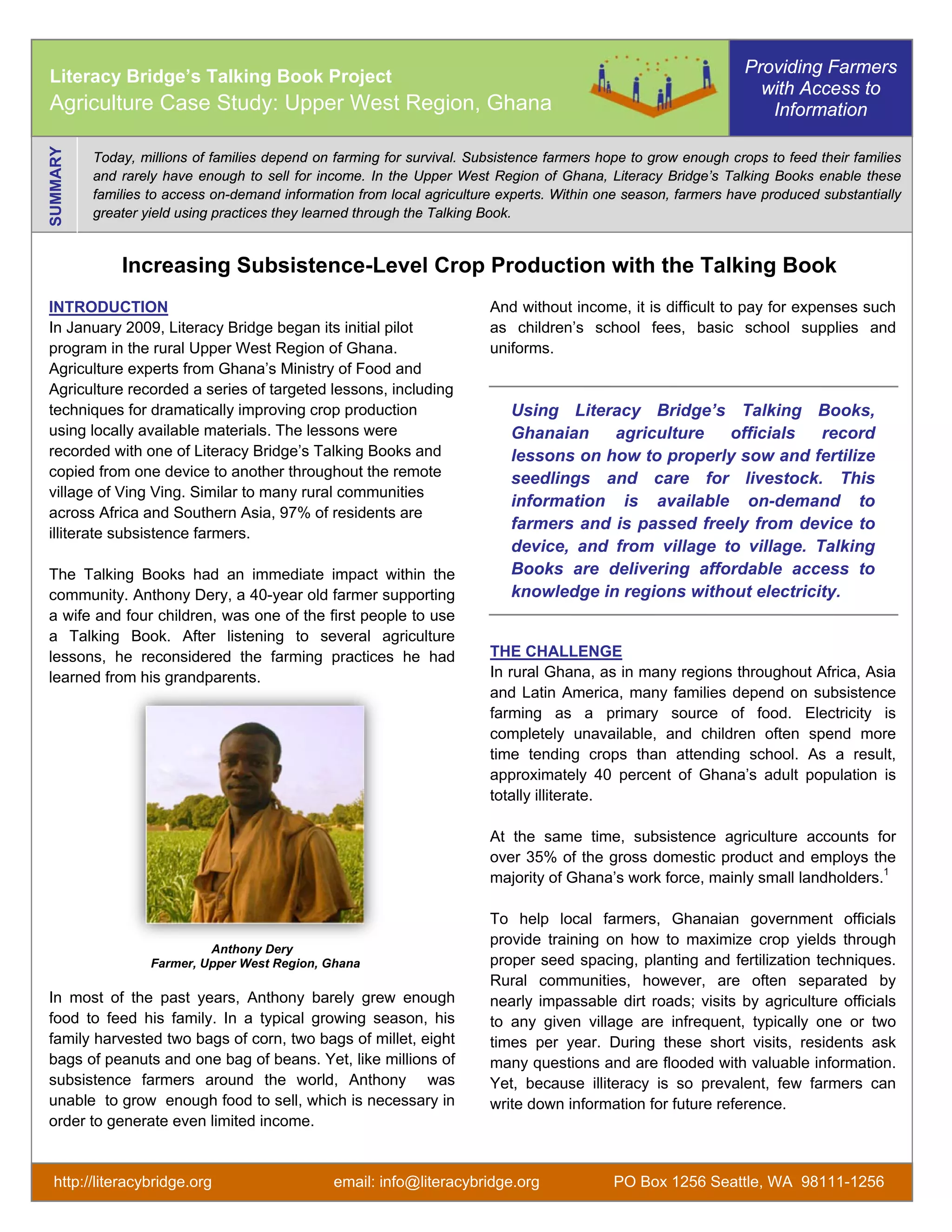 Case Study Agriculture | PDF