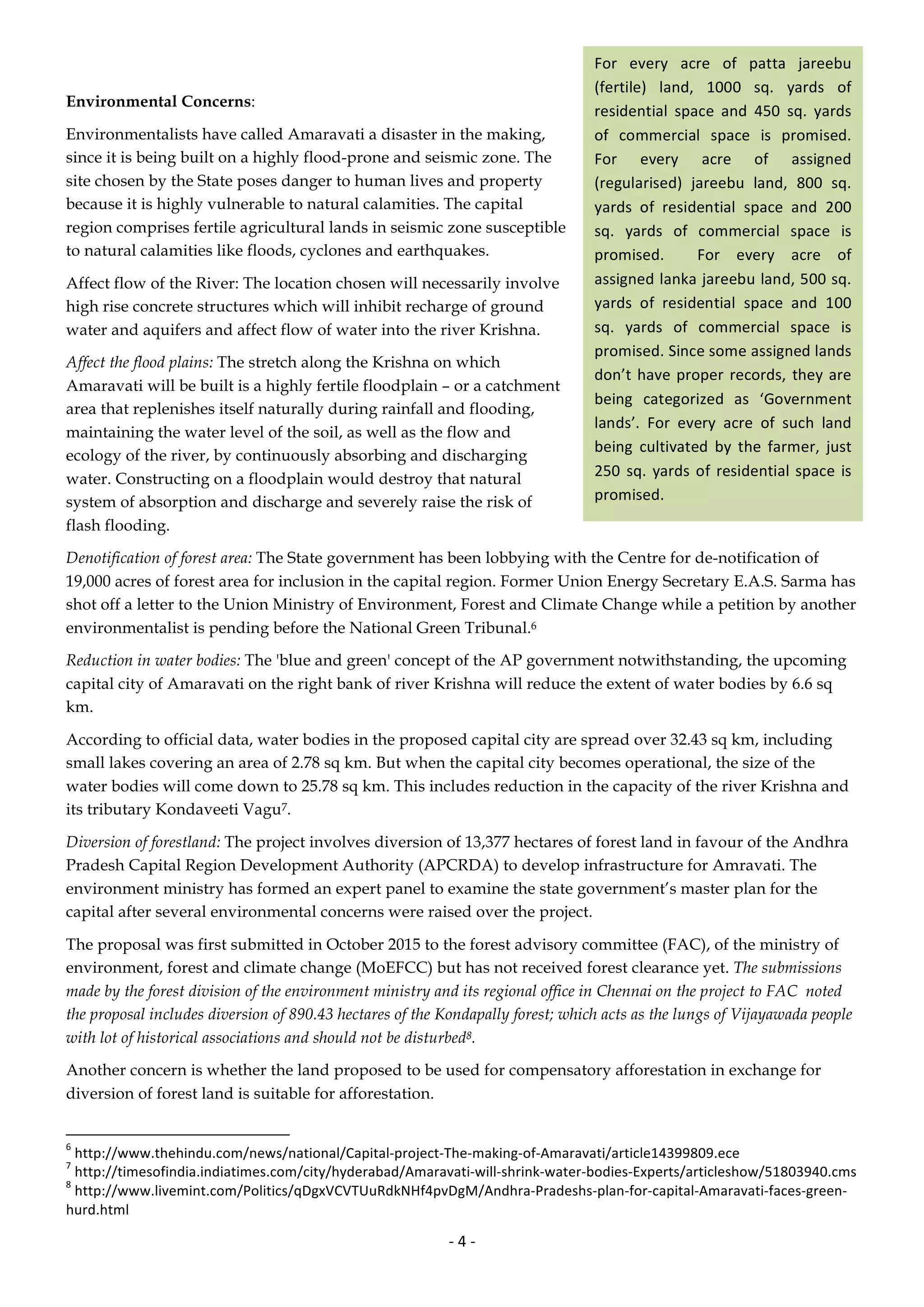 What’s Simmering Under The Blue Green City: The case study on Amaravati ...