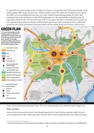 What’s Simmering Under The Blue Green City: The case study on Amaravati ...
