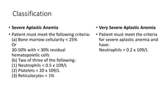 Case Study - Aplastic Anemia | PPTX