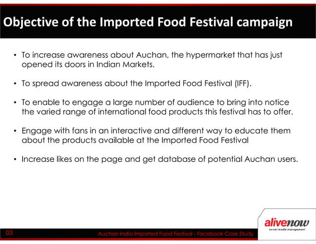 Case Study: Auchan Hypermarket (India) - Imported Food Festival ...