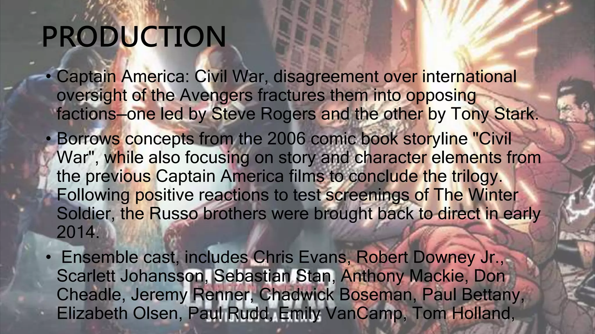 Captain America: Civil War | PPTX