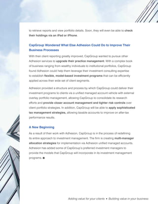 Case study Capital Advisory Group | PDF