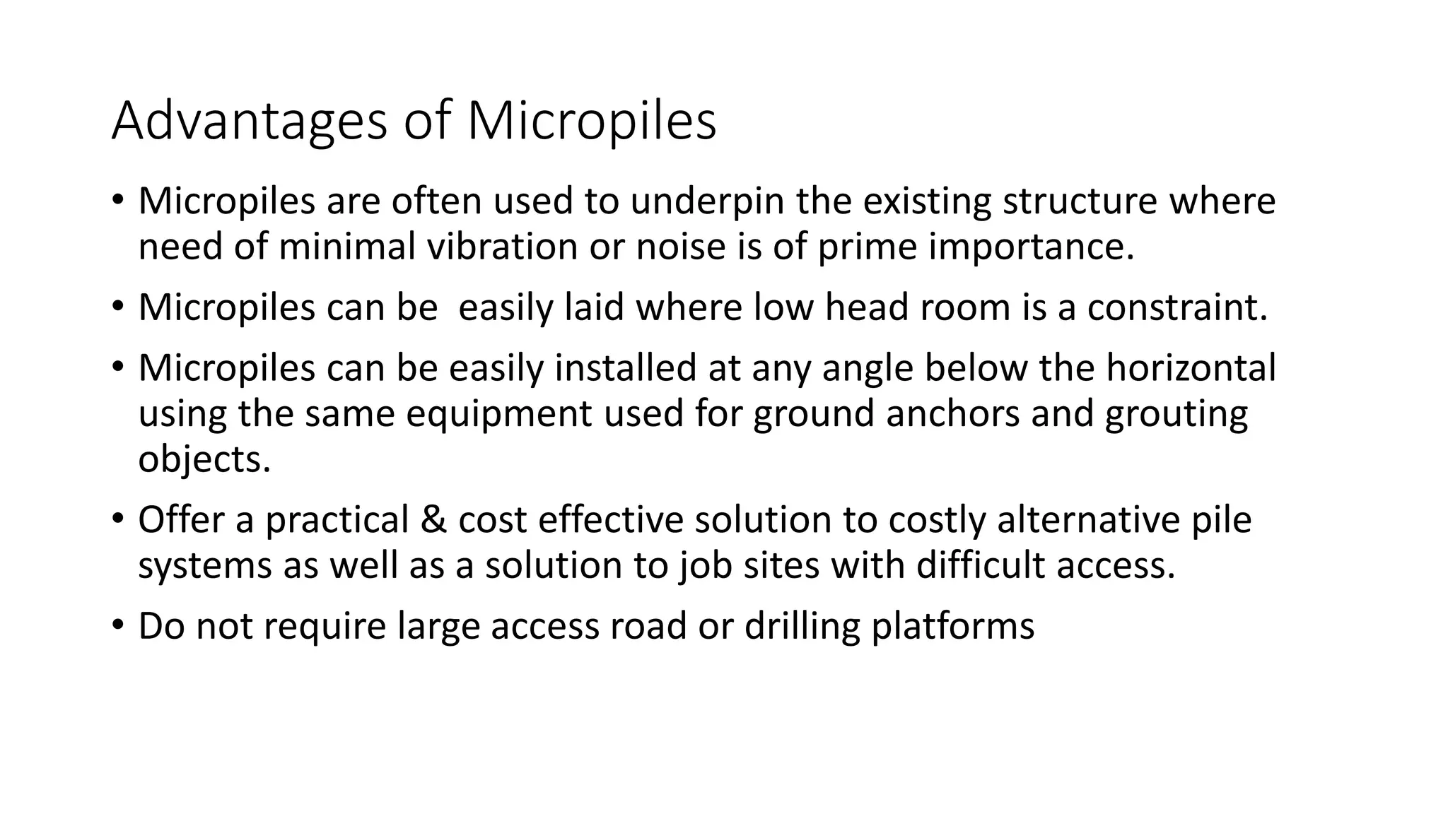 micro pile case study | PPTX